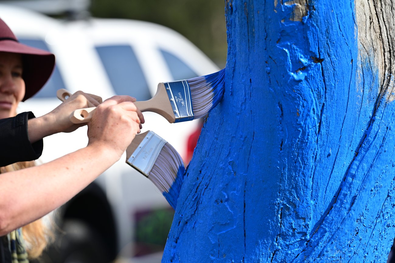 Painting with Purpose - Higgins Supporting the Blue Tree Project in ...